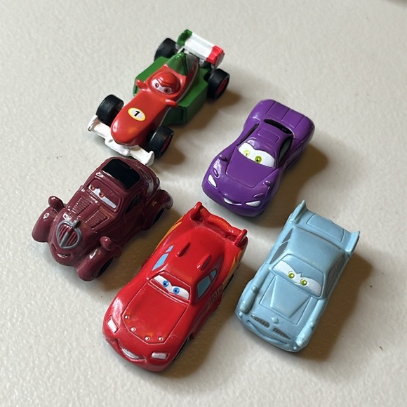 Disney | Toys | Disney Pixar Cars 2 Mini Pvc Cake Topper Toy Set 5 ...
